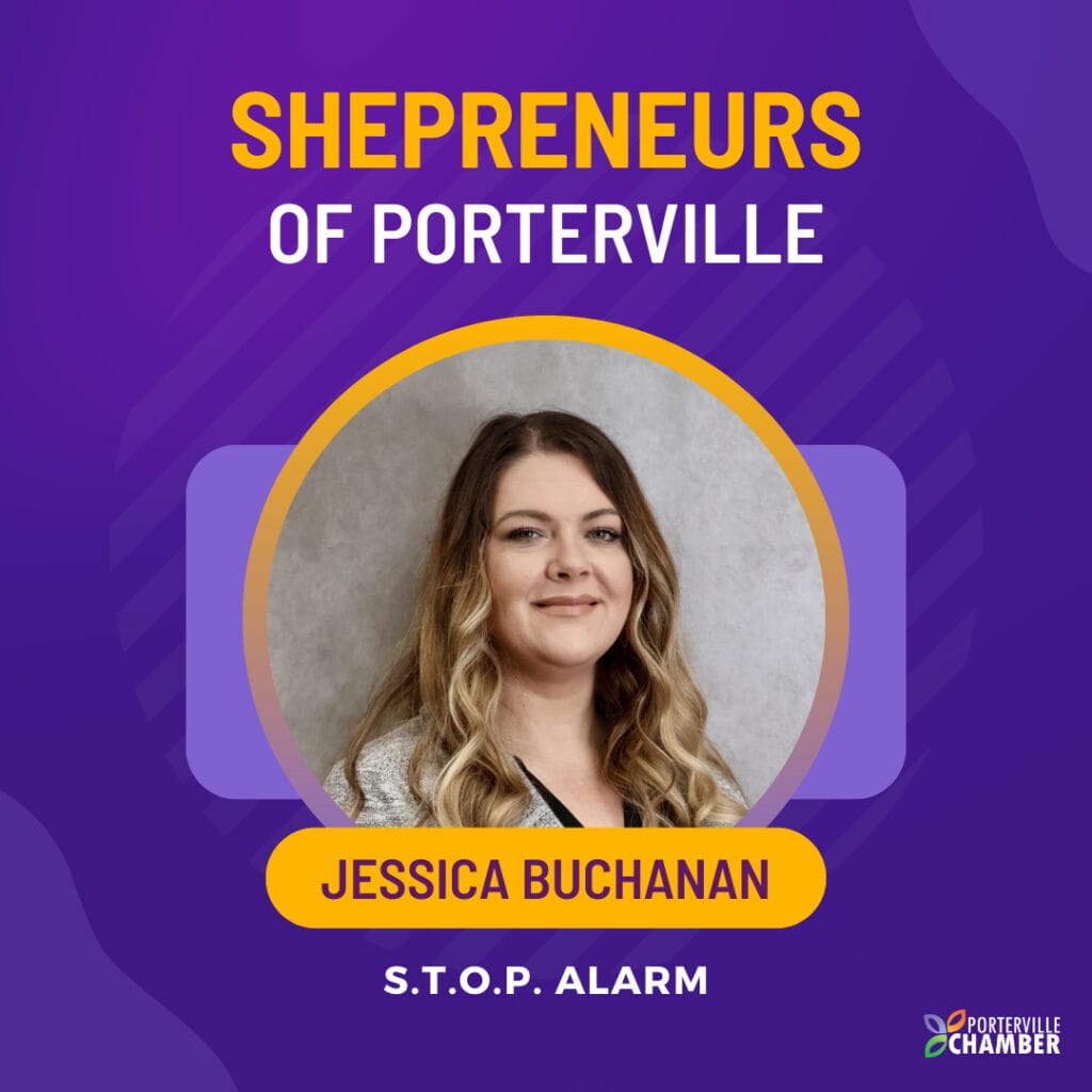 Shepreneurs of Porterville: Jessica Buchanan of S.T.O.P. Alarm ...
